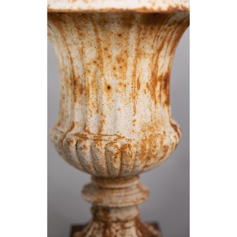 Pair of 19th-Century French Cast Iron Garden Urns Jardinieres Planters ...
