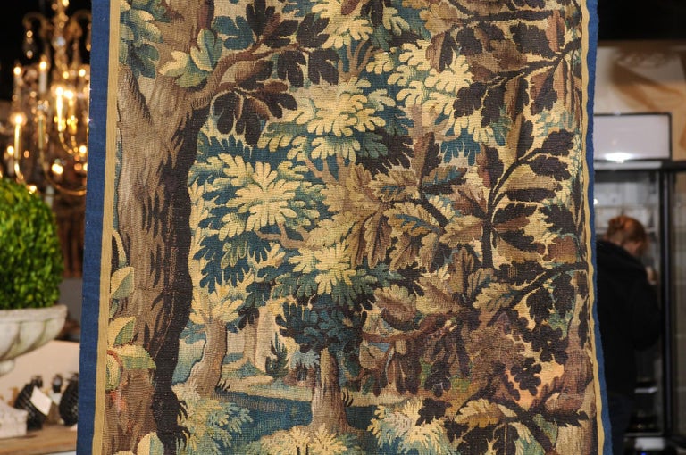 Pair of 19th Century French Handmade Vertical Tapestries with Pastoral ...