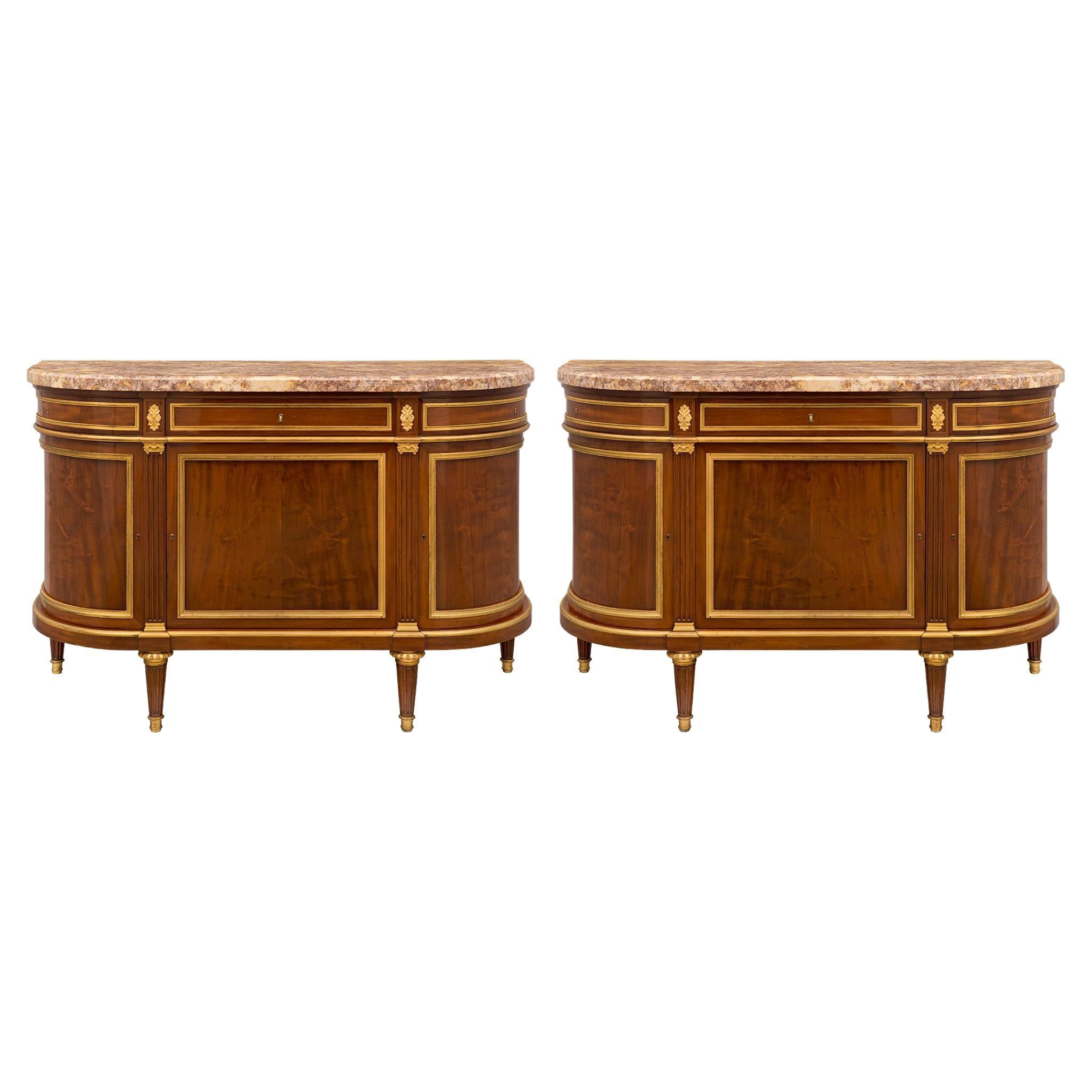 French Early 20th Century Louis XVI Style Mahogany Enfilade at 1stDibs