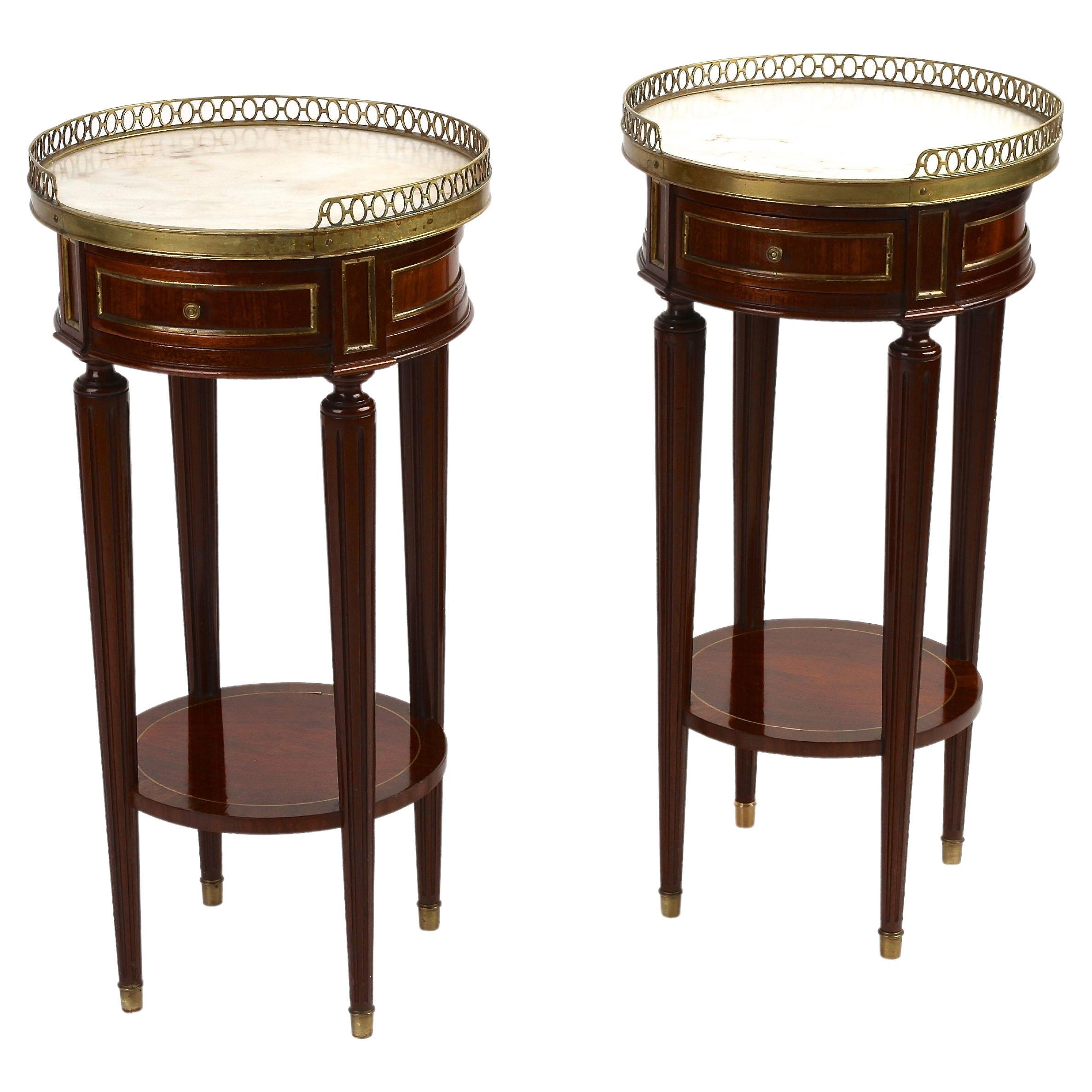 Pair of French 1930s Terrazzo Side Tables For Sale at 1stDibs