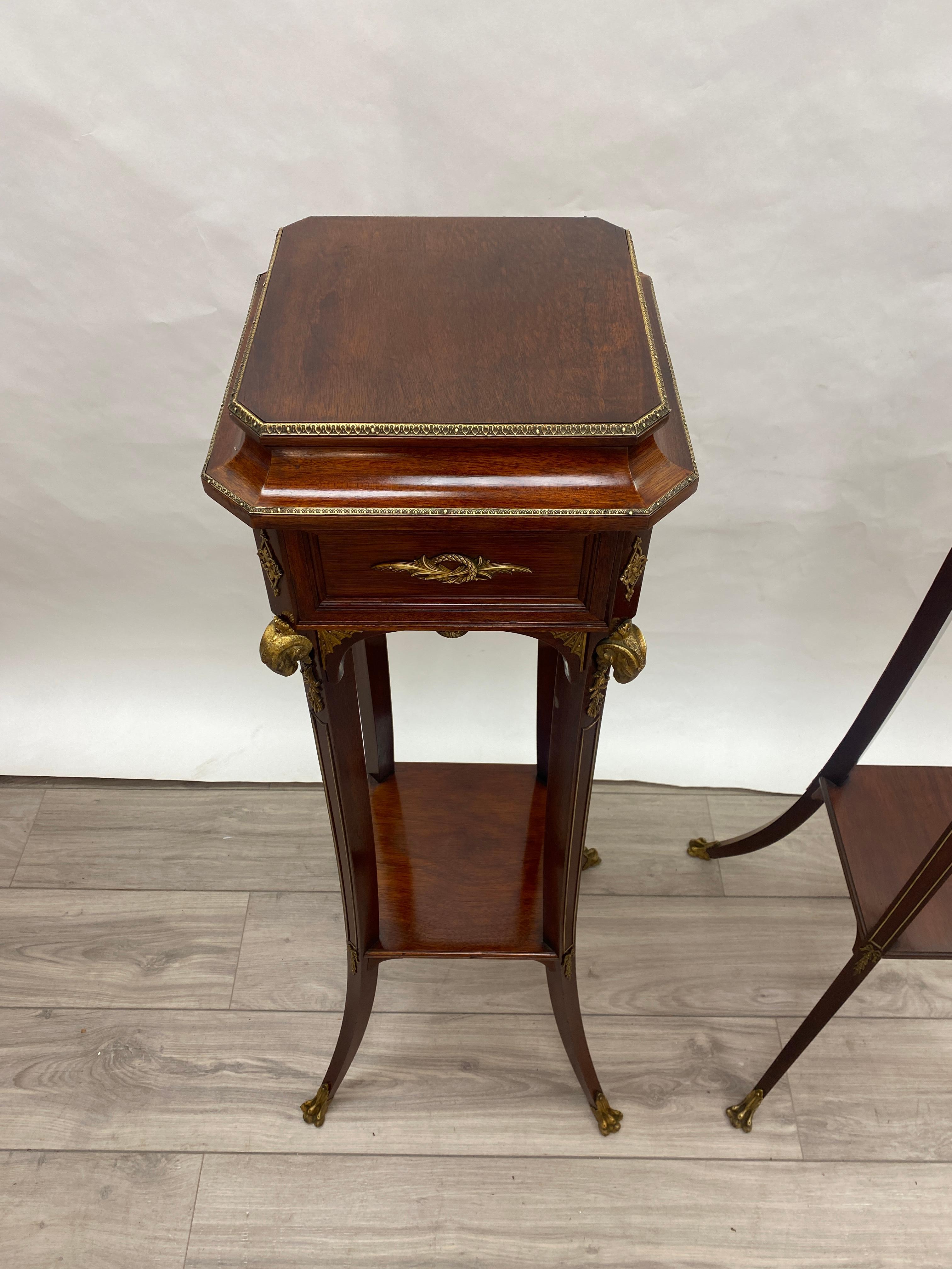Pair of 19th Century French Napoleon III Pedestals/ Plant Stands at 1stDibs
