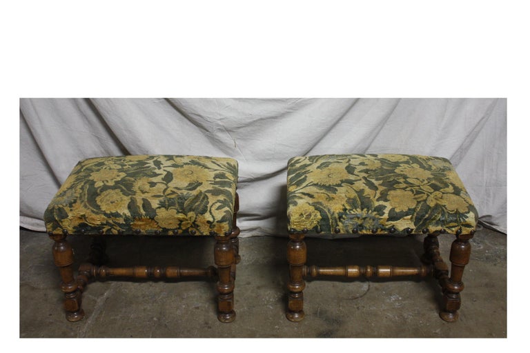 Pair of 19th Century French Stools at 1stdibs