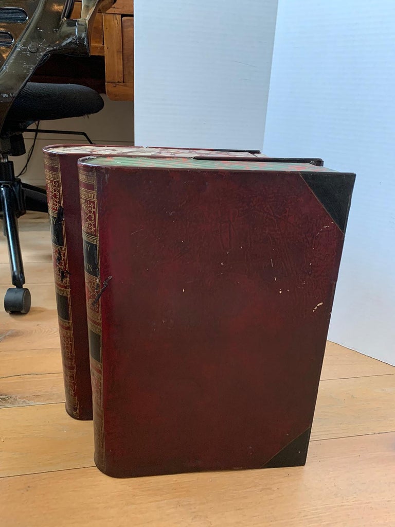 Pair of 19th Century French Tole Document Boxes For Sale at 1stDibs