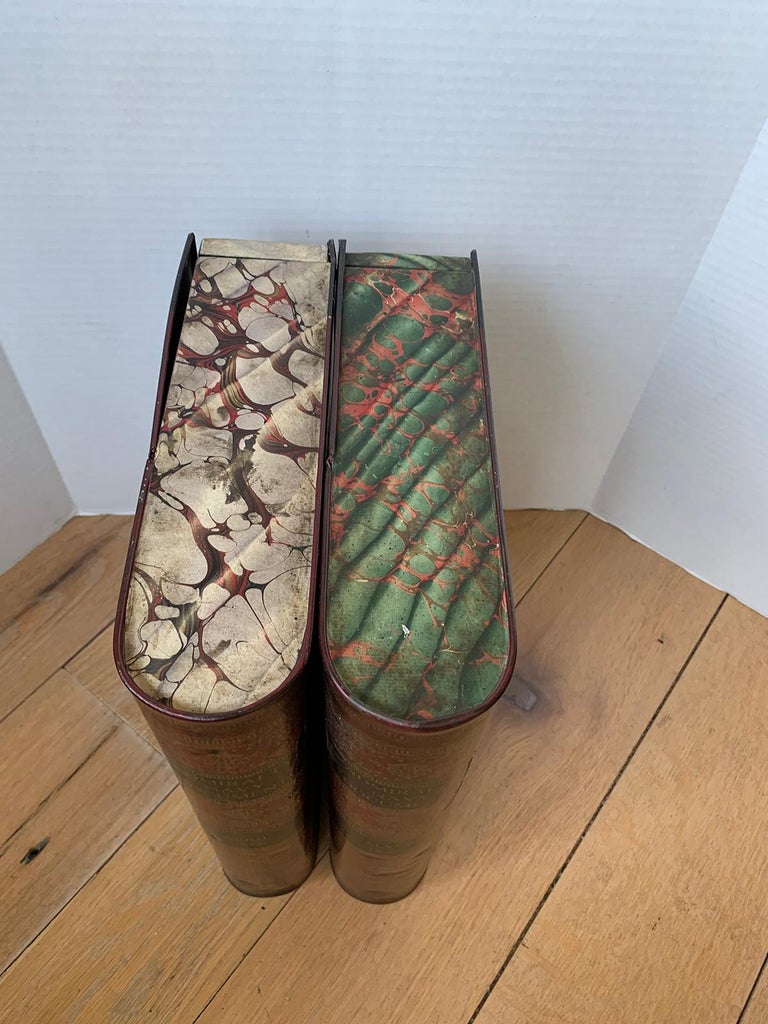Pair of 19th Century French Tole Document Boxes For Sale at 1stDibs