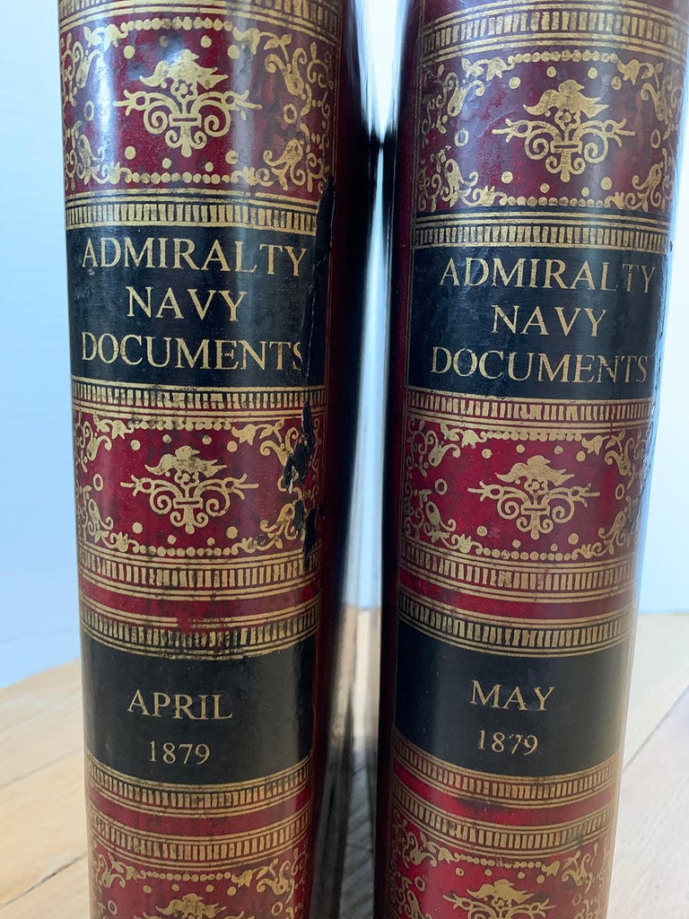 Pair of 19th Century French Tole Document Boxes For Sale at 1stDibs