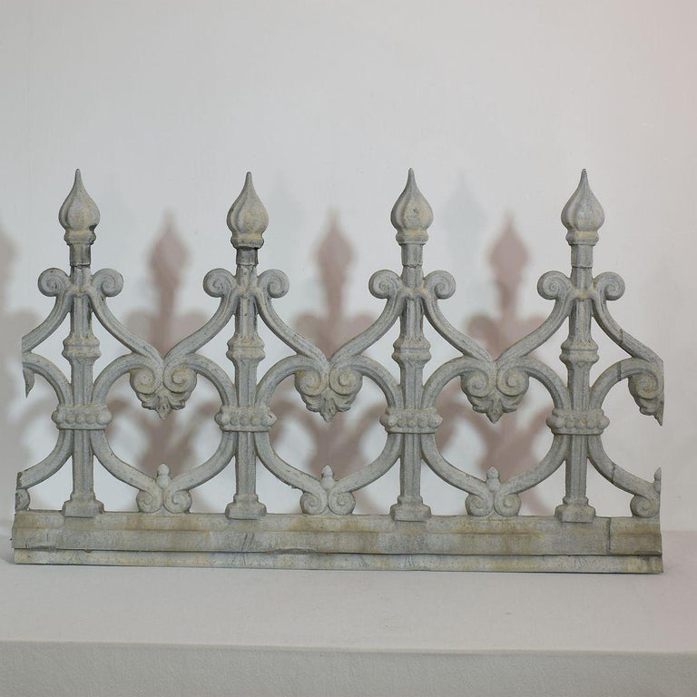 Pair of 19th Century French Zinc Architectural Roof Ornaments or ...