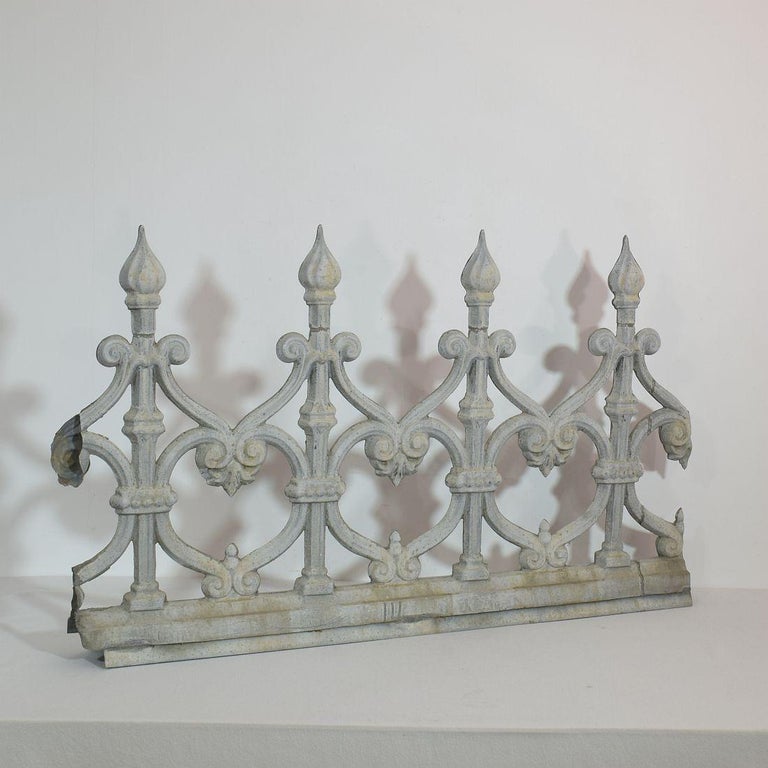 Pair of 19th Century French Zinc Architectural Roof Ornaments or ...