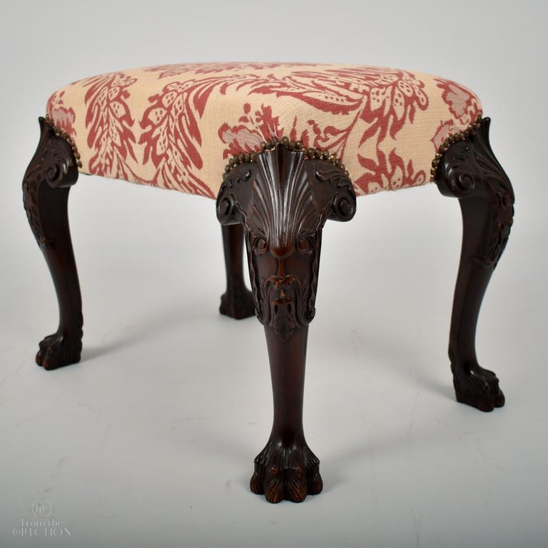 Pair of 19th Century Georgian Mahogany Footstools For Sale at 1stDibs