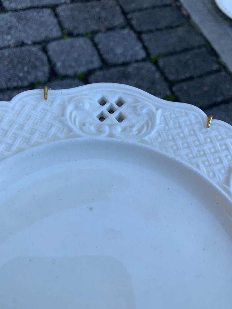 Pair of 19th Century German Creamware Plates by Waechtersbach, Marked ...