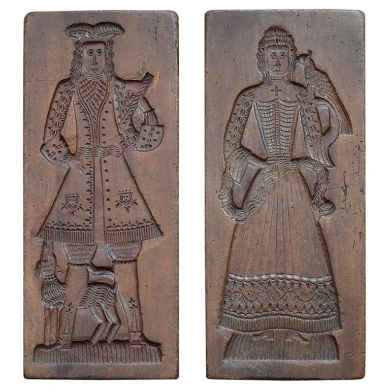 Pair of 19th Century German Gingerbread Moulds at 1stDibs
