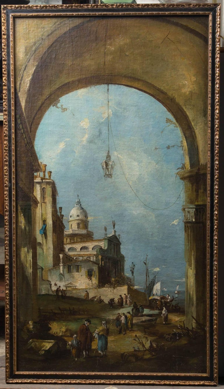 Pair of 19th Century Italian Capriccios of Venice at 1stDibs