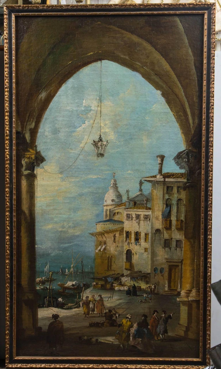Pair of 19th Century Italian Capriccios of Venice at 1stDibs