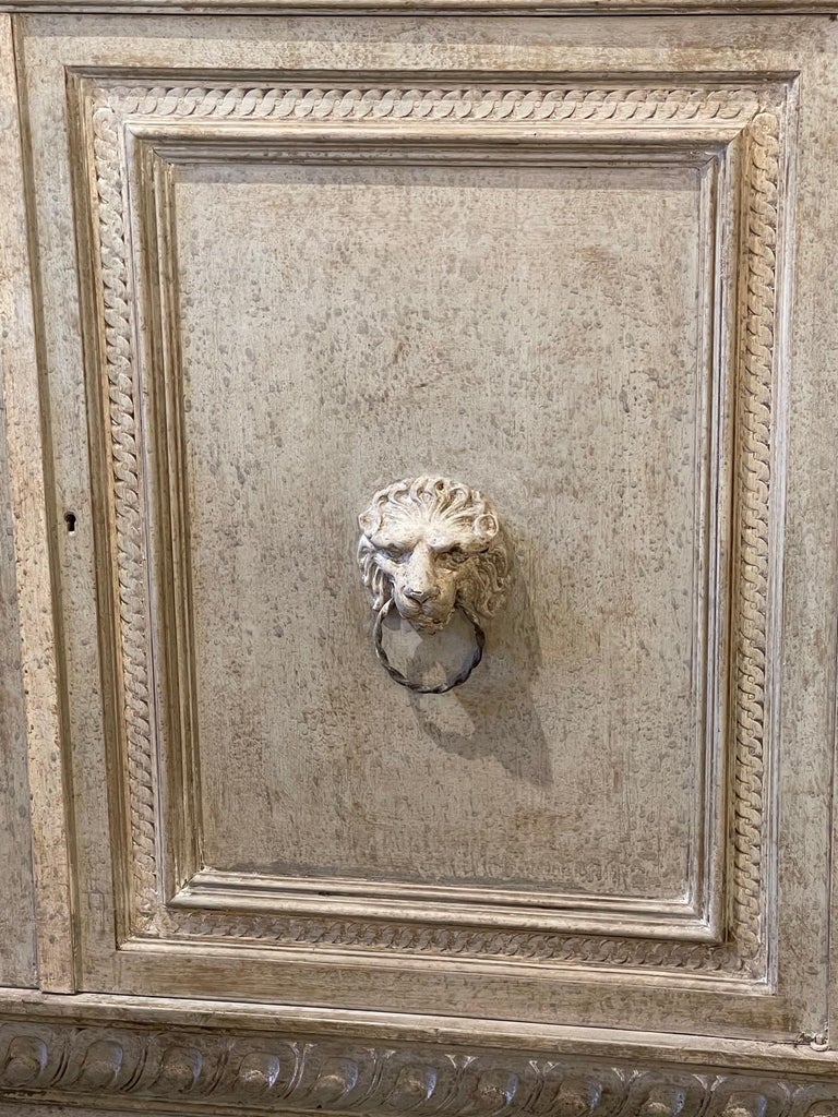 Pair of 19th Century Italian Renaissance Style Carved and Painted ...