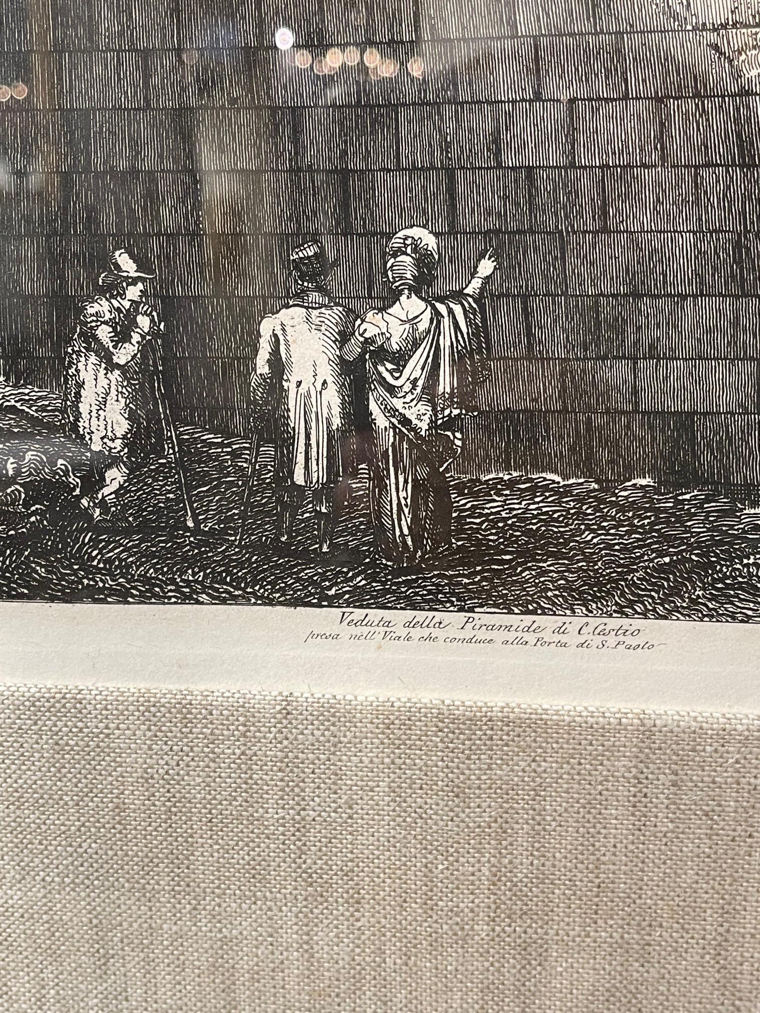 Pair of 19th Century Italian Roman Scene Copper Engravings For Sale at ...