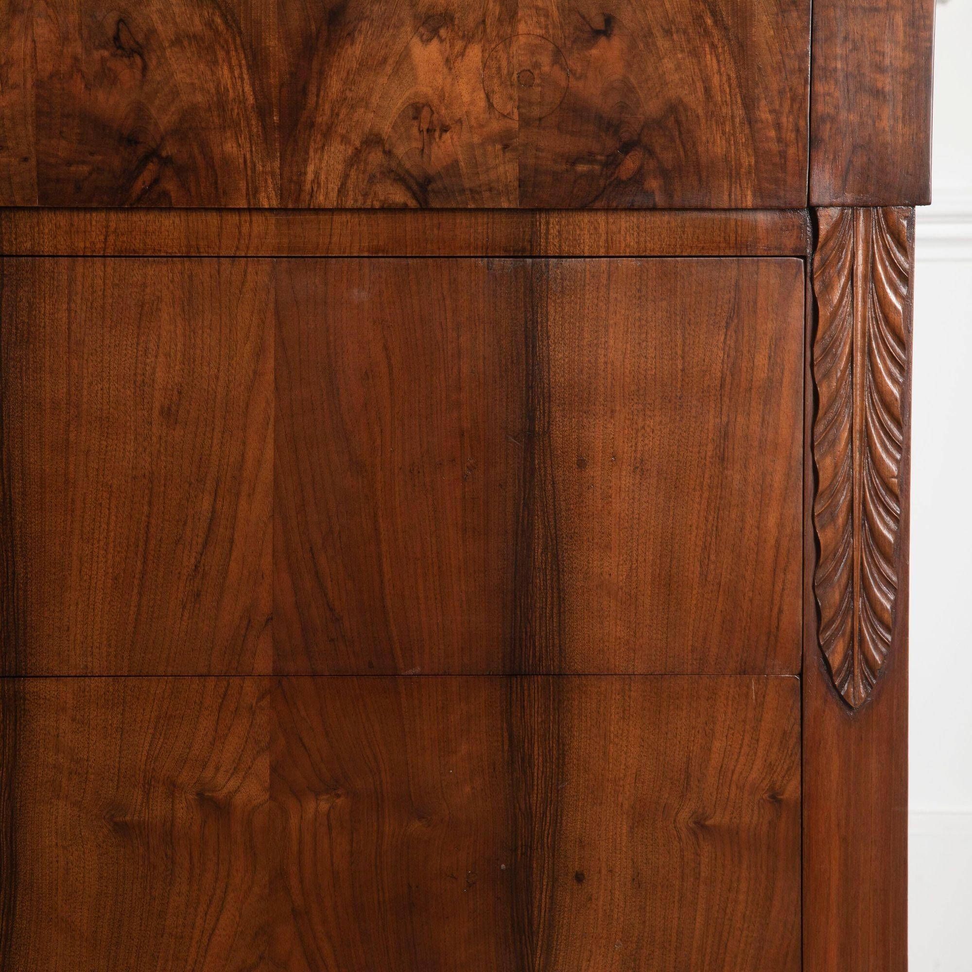 Pair of 19th Century Italian Walnut Commodes For Sale at 1stDibs