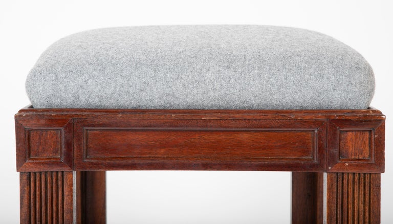 Pair of 19th Century Mahogany George III Stools at 1stDibs