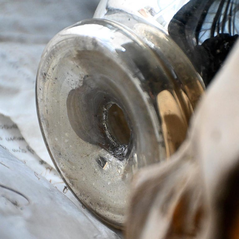 Pair of 19th Century Mercury Glass Butler’s Gazing Balls For Sale at ...