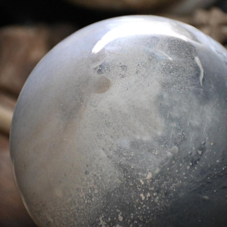 Pair of 19th Century Mercury Glass Butler’s Gazing Balls For Sale at ...