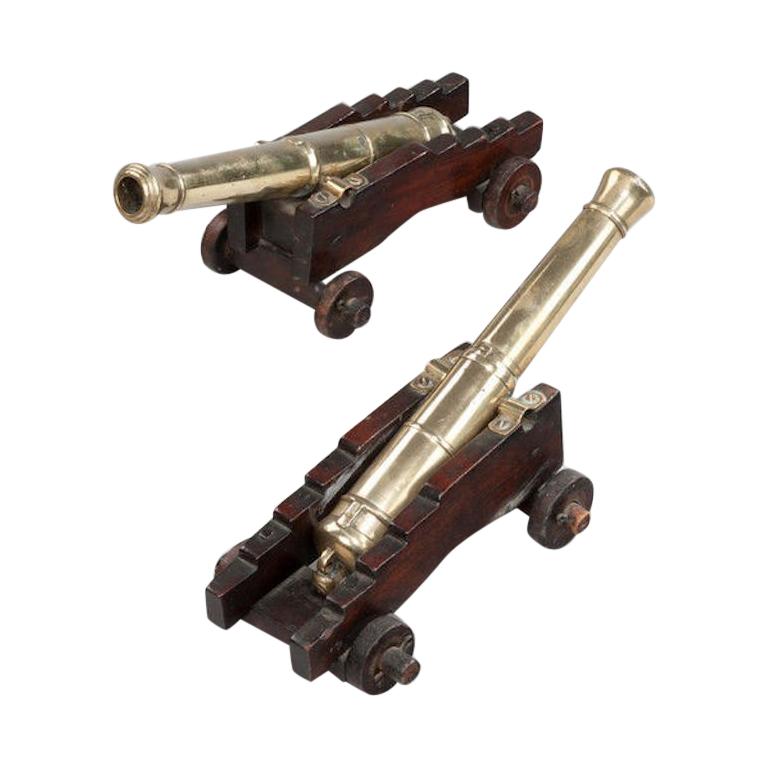 Pair of 19th Century Model Cannon at 1stDibs