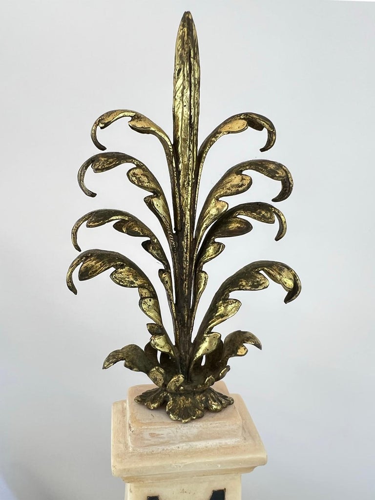 Pair of 19th Century Napoleon III Inlaid Marble Mantle Girondoles For ...