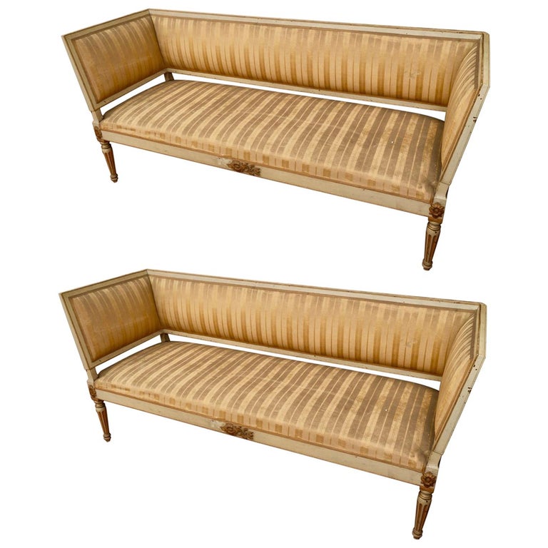 Pair of 19th Century Napoleon III Settees at 1stDibs
