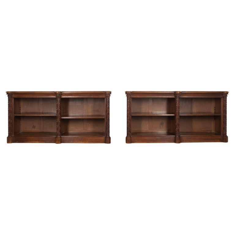 Pair of 19th Century Open Bookcases For Sale at 1stDibs