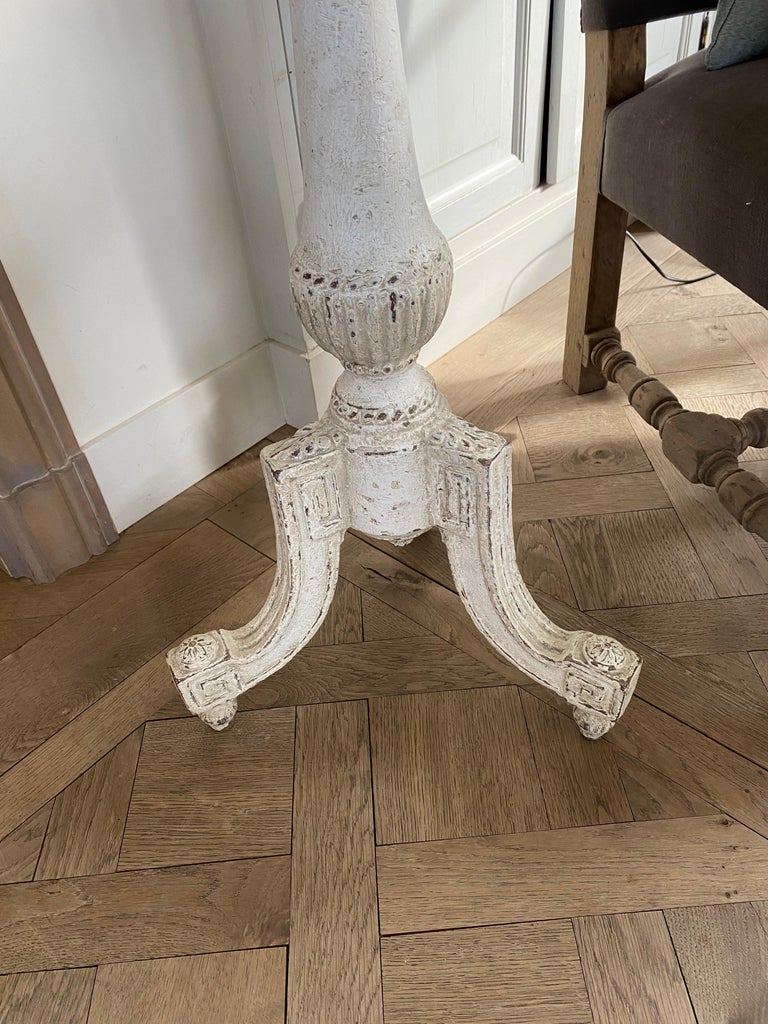 Pair of 19th Century Patinated Side Tables For Sale at 1stDibs