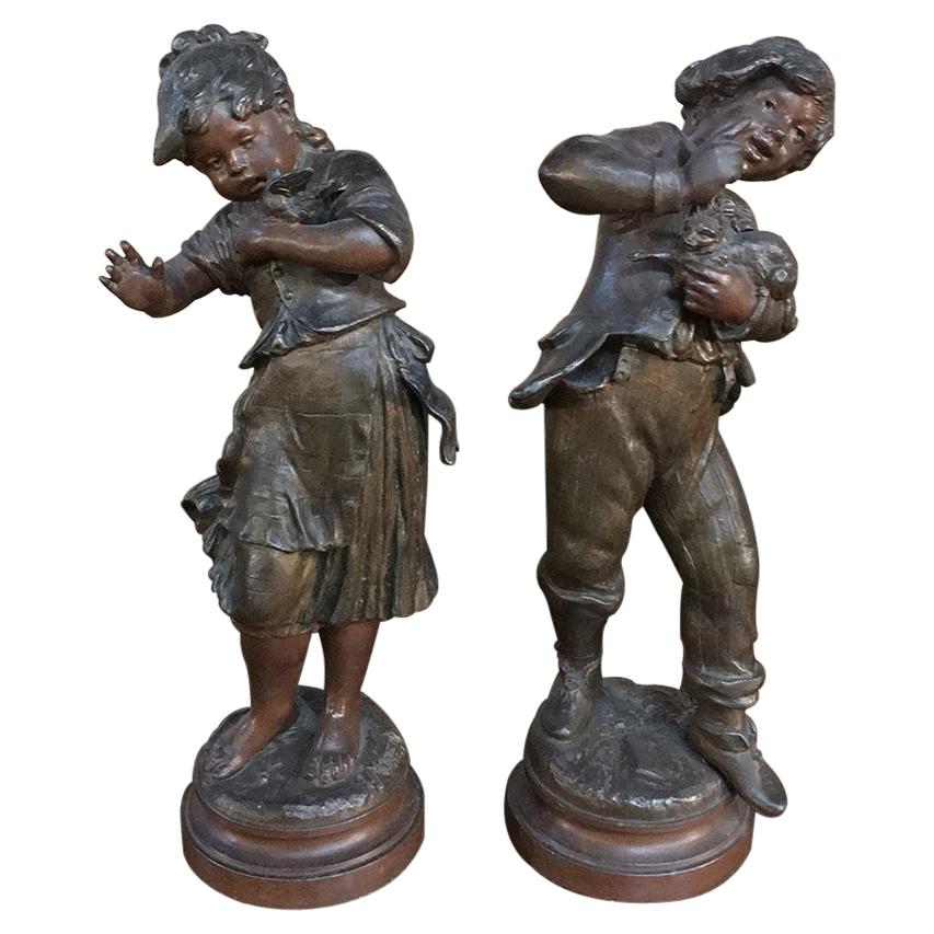 19th Century French Spelter Statue For Sale at 1stDibs | how to tell ...