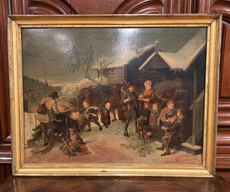 Pair of 19th Century Swedish Framed Pastoral Paintings Signed B ...