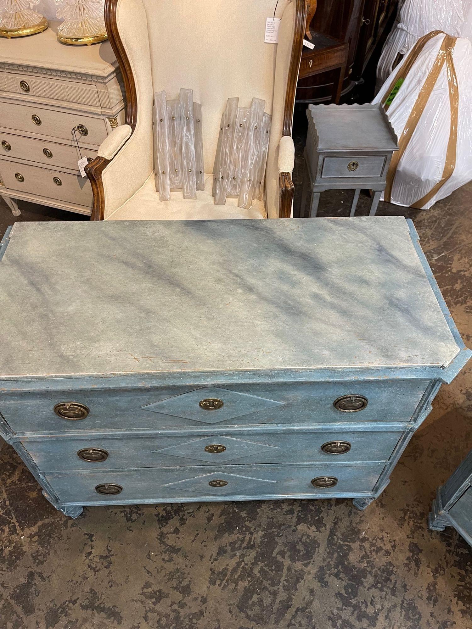 Pair of 19th Century Swedish Neo Classical Commodes For Sale at 1stDibs