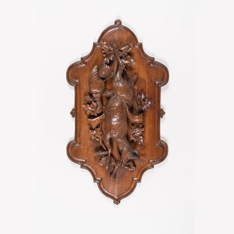 Pair of 19th Century Swiss 'Black Forest' Trophy Hunting Plaques For ...