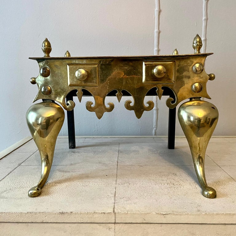 Pair of 19th Century Victorian Brass Footman Stools at 1stDibs ...