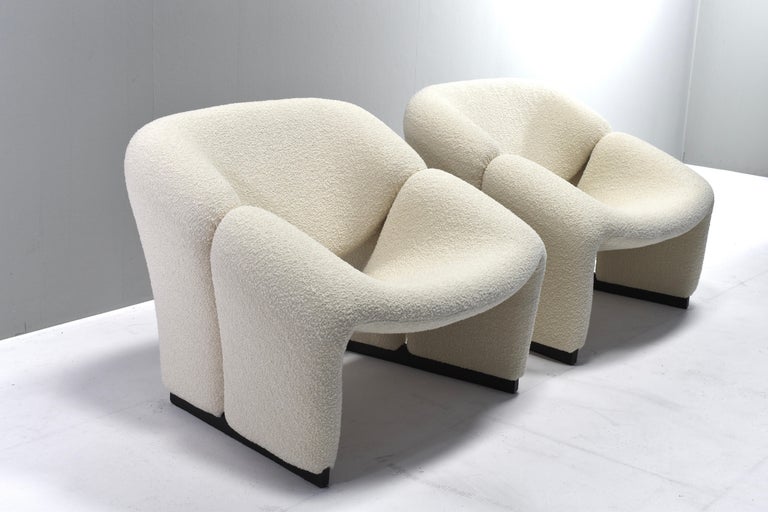 Pair of 1st Edition Pierre Paulin F580 Groovy Chairs by Artifort, 1966 ...