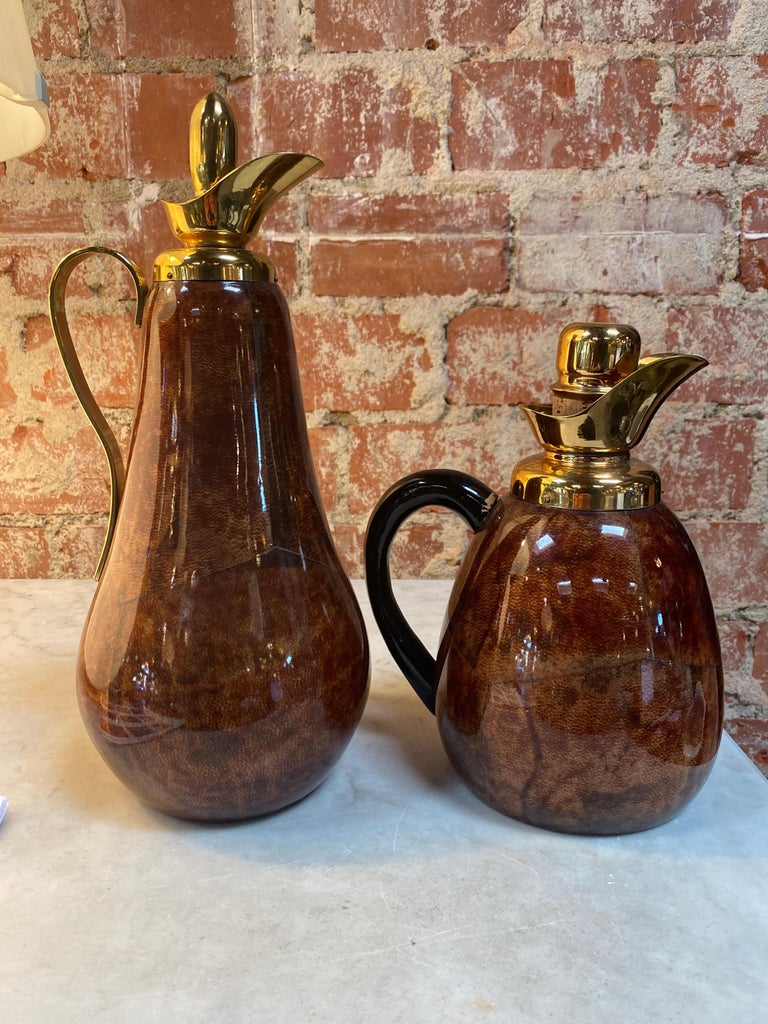 Pair of 2 Italian Decorative Jars, 1980s at 1stDibs