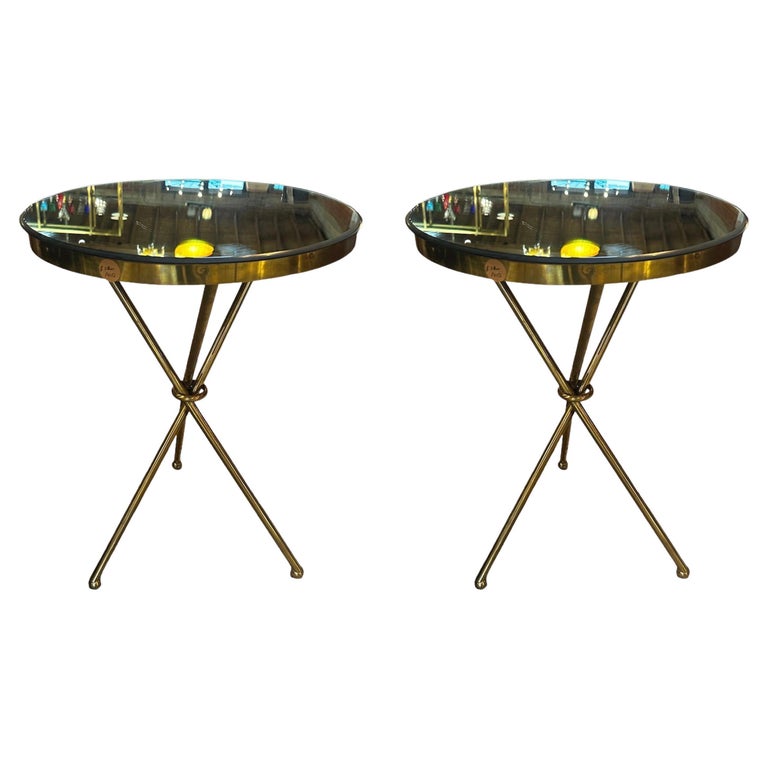 Pair of 2 Italian Vintage Side Tables, 1980s For Sale at 1stDibs