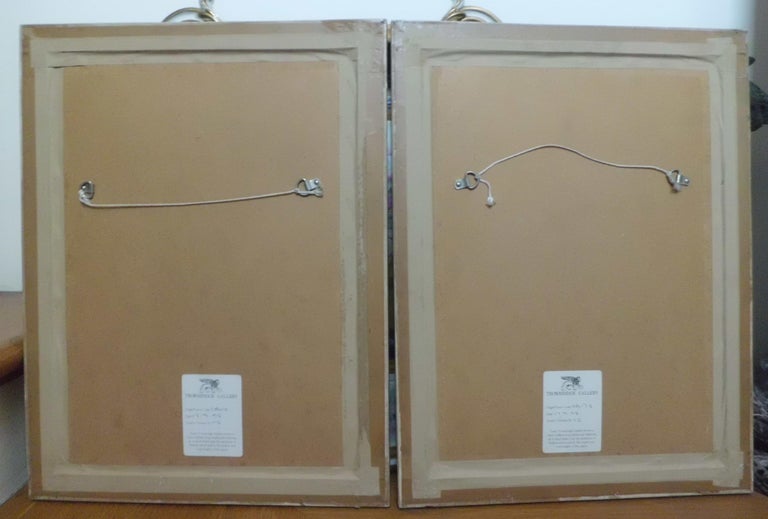 Pair of 20th Century English Botanic Prints with Gilt Frames, Martin ...