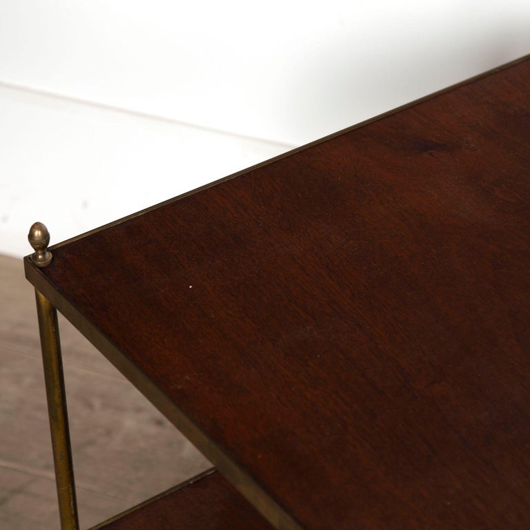 Pair of 20th Century Brass End Tables For Sale at 1stDibs