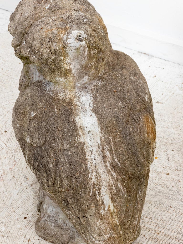 Pair of 20th Century Cast Stone Owls For Sale at 1stDibs | stone owls ...