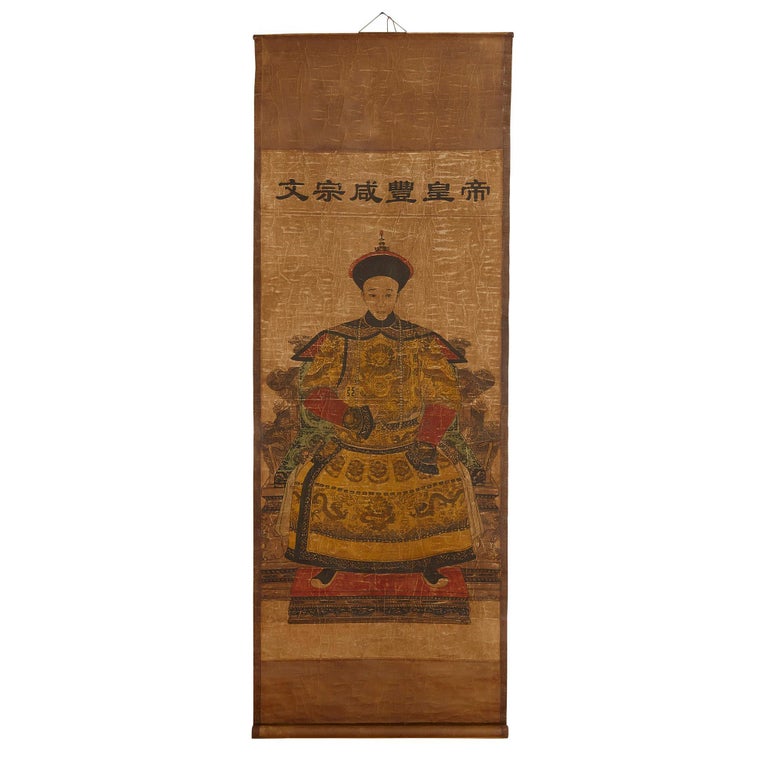 Pair of 20th Century Chinese Scrolls For Sale at 1stDibs