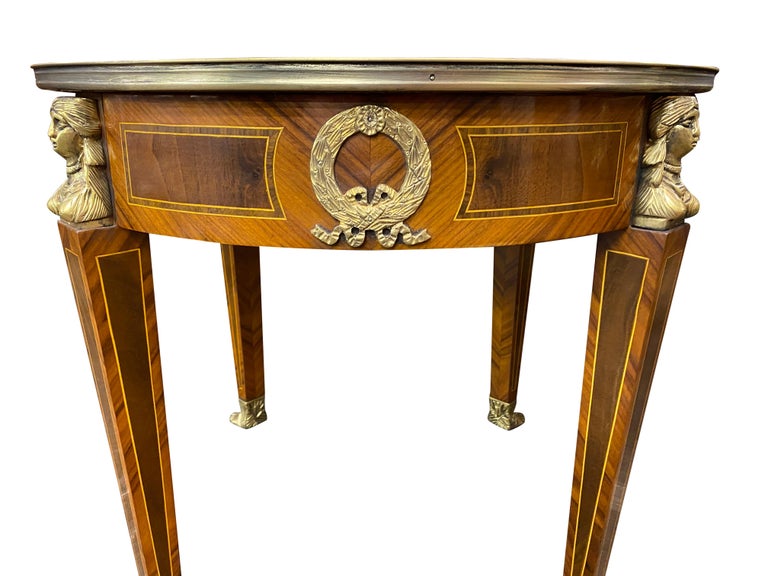 Pair of 20th Century Empire Style Side Tables For Sale at 1stDibs
