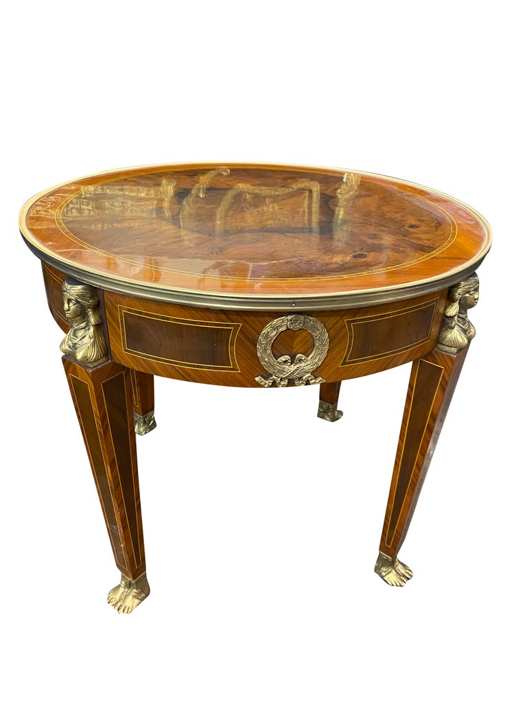 Pair of 20th Century Empire Style Side Tables For Sale at 1stDibs