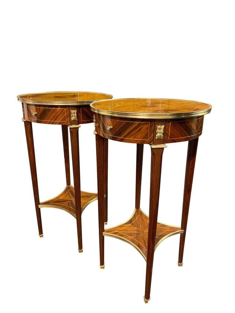 Pair of 20th Century English Regency Style Side Tables For Sale at 1stDibs