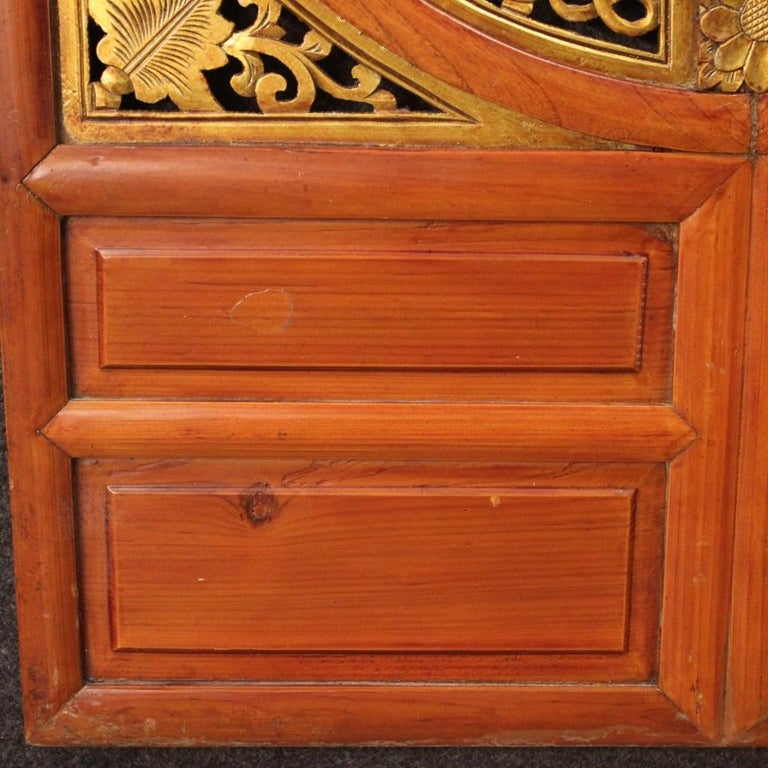 Pair of 20th Century Gilt Exotic Wood Frames Decorative Panels, 1950 at ...