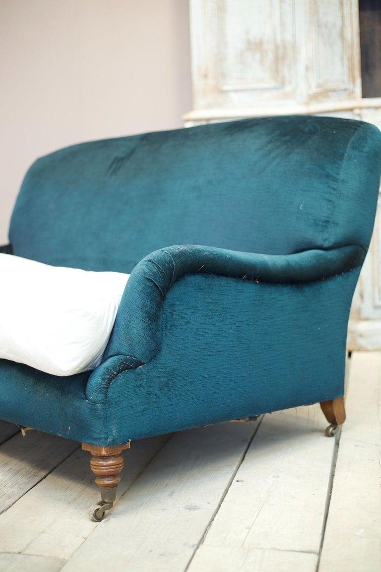 Pair of 20th Century Howard and Sons Style Sofas For Sale at 1stDibs