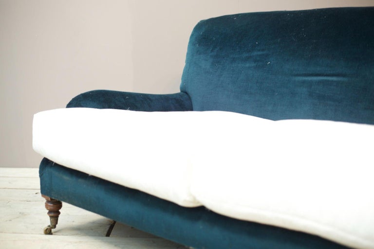 Pair of 20th Century Howard and Sons Style Sofas For Sale at 1stDibs