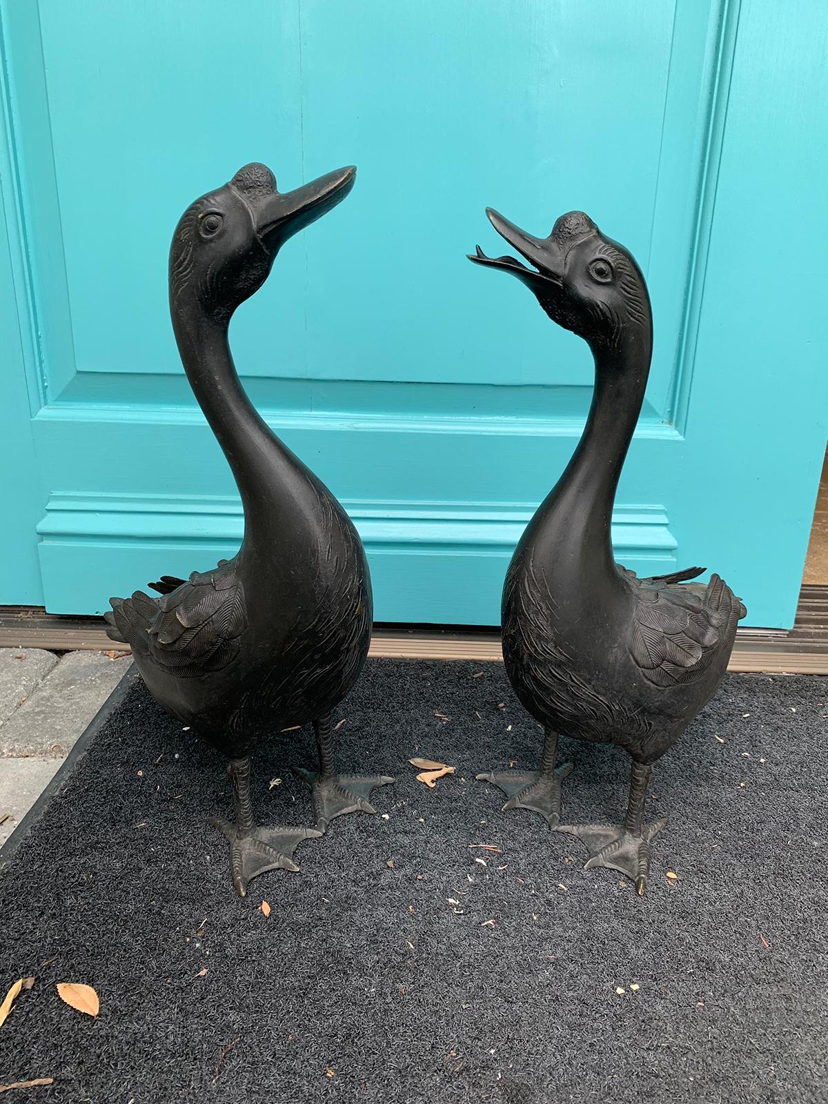 Pair of 20th Century Japanese Brass Geese, Marked 'Japan' at 1stDibs ...