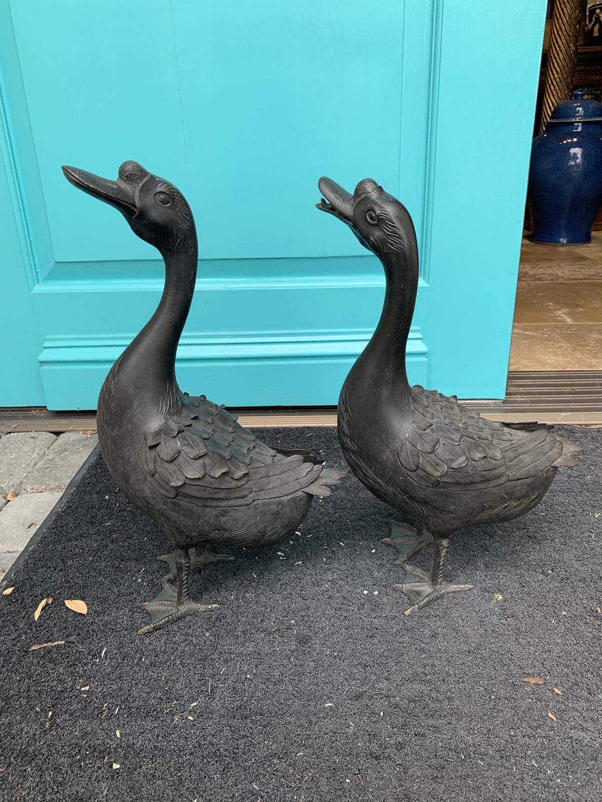 Pair of 20th Century Japanese Brass Geese, Marked 'Japan' at 1stDibs ...