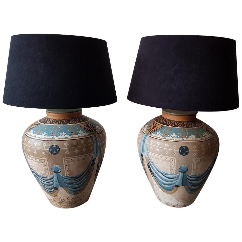 Terracotta Table Lamps - 102 For Sale at 1stdibs