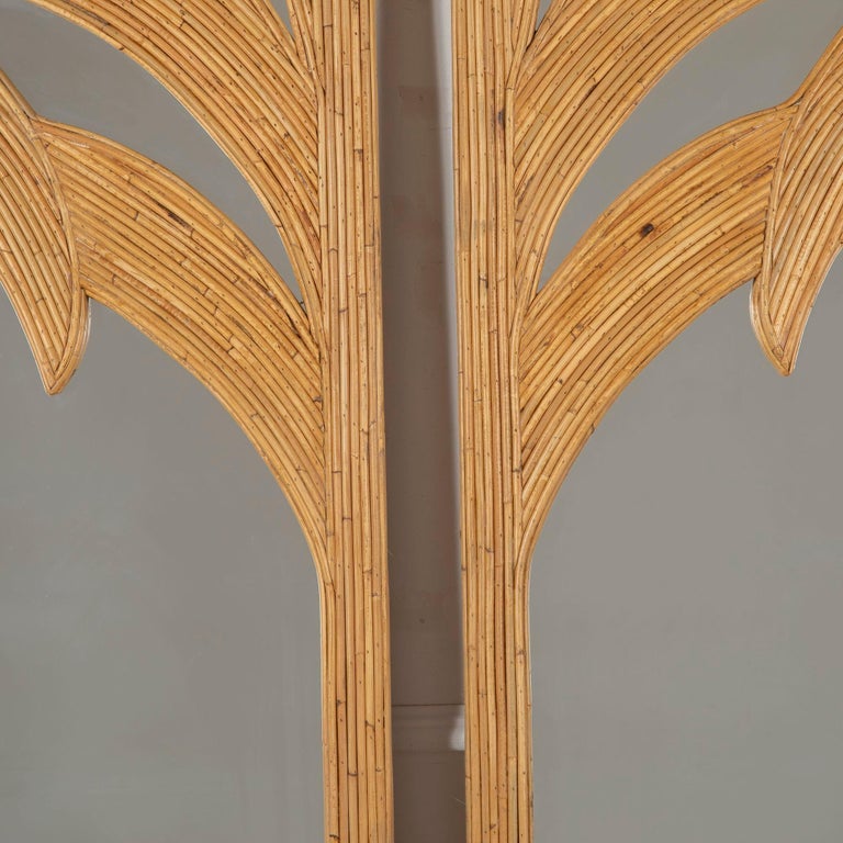 Pair of 20th Century Style Bamboo Mirrors For Sale at 1stDibs