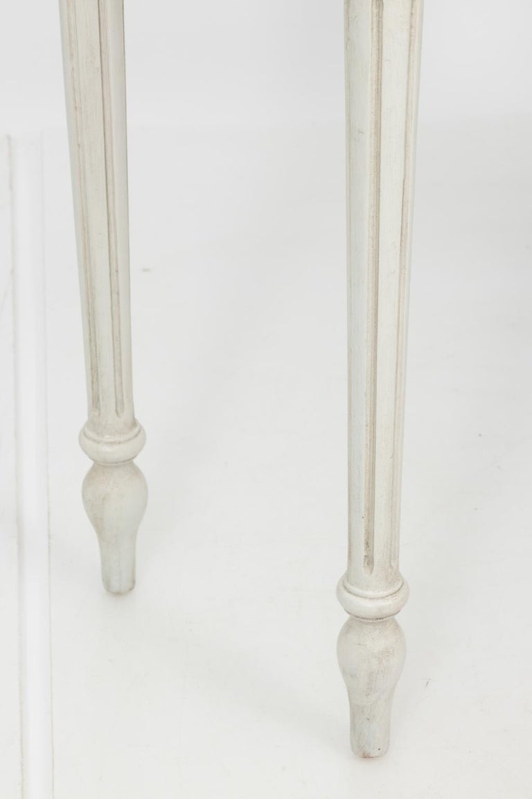 Pair of 20th Century White Neoclassical Consoles at 1stDibs